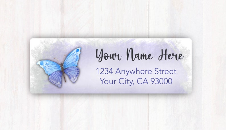 Butterfly Address Labels - Personalized Butterfly Return Address Labels ...