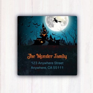 Halloween Personalized Return Address Labels - Halloween Spooky Address ...