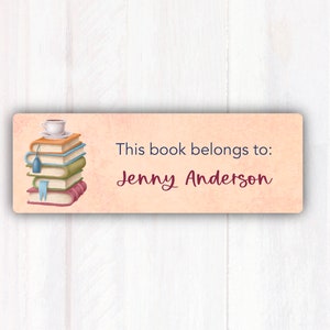 This Book Belongs to Labels - Personalized Book Belongs to Stickers ...