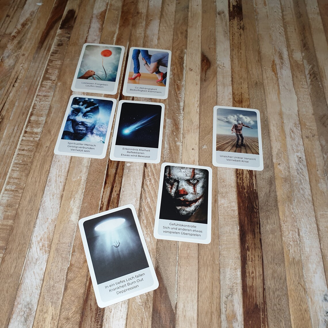 55 Cartes oracles Pensées et sentiments Un mélange de | Etsy