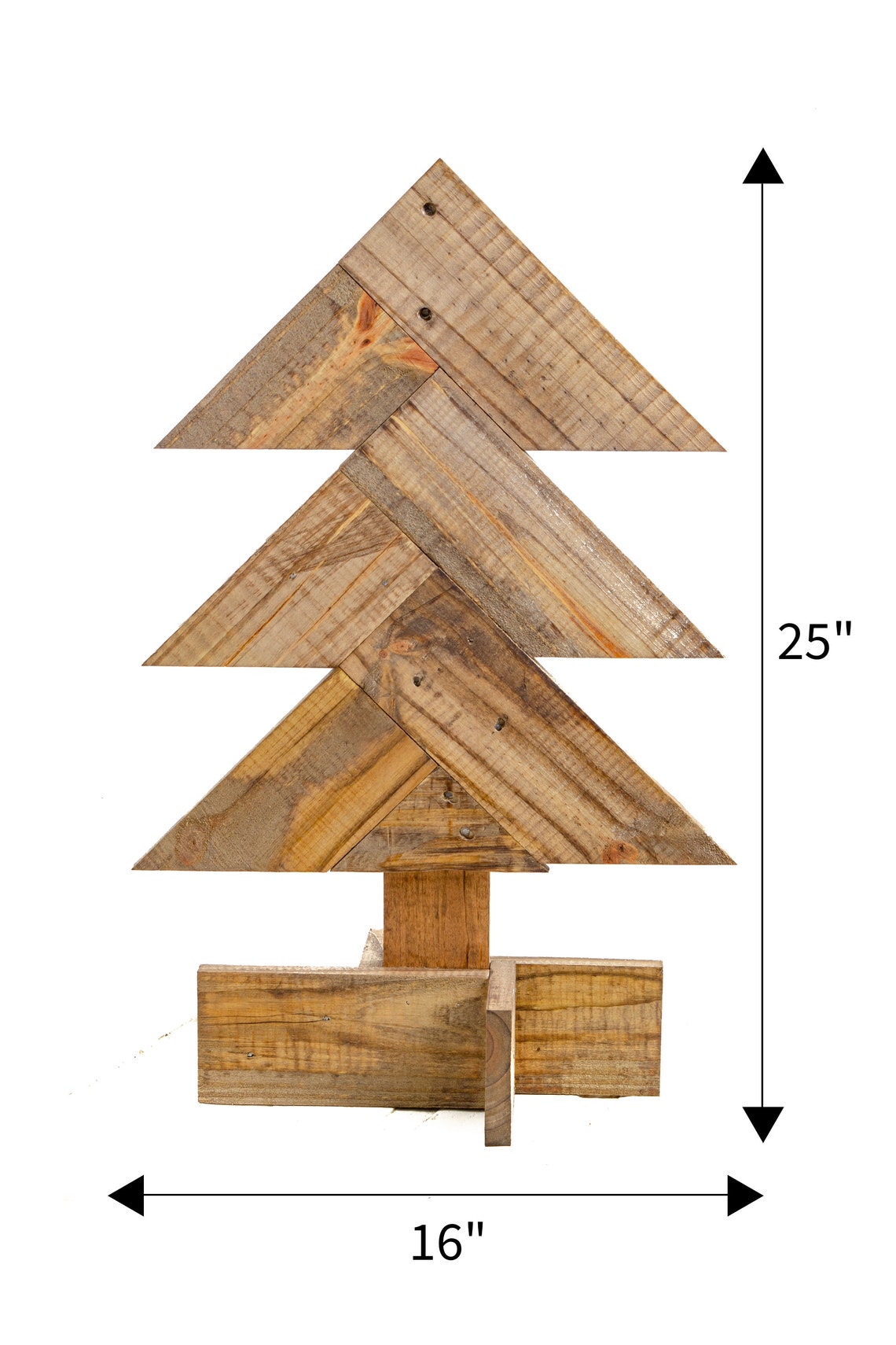 Rustic Wooden Pine Tree Decoration Festive Home Décor Made From ...