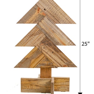 Rustic Wooden Pine Tree Decoration Festive Home Décor Made From ...