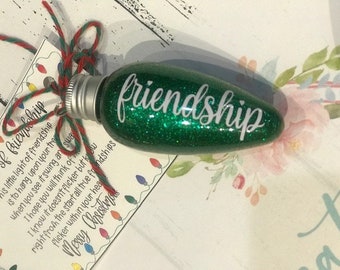 Digital Version - Glow of Friendship Glitter Light Bulb Ornament ...