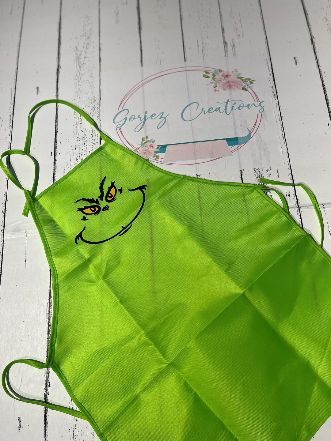 Kids Grinch Apron, Grinch, Kids, Kitchen, Baking, - Etsy