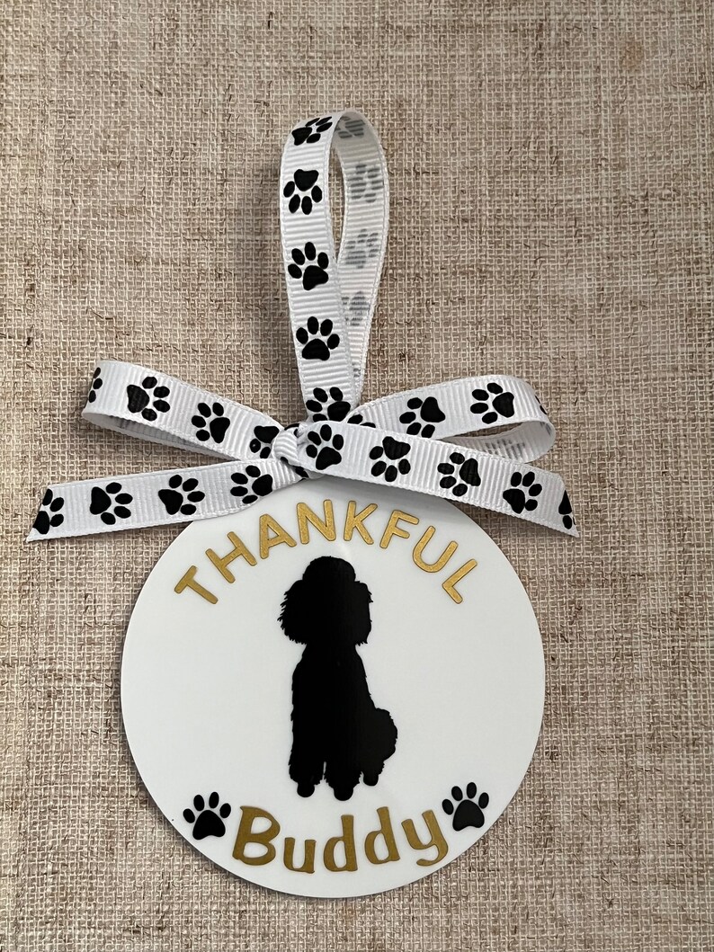 Poodle Ornament, Custom Dog Breed Ornament, Poodle Dog Mom Gift ...