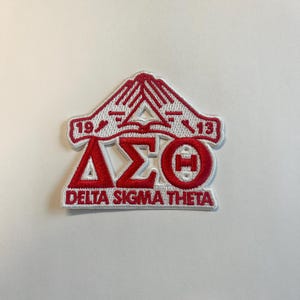 Delta Sigma Theta Ironon Embroidery Patch - Etsy