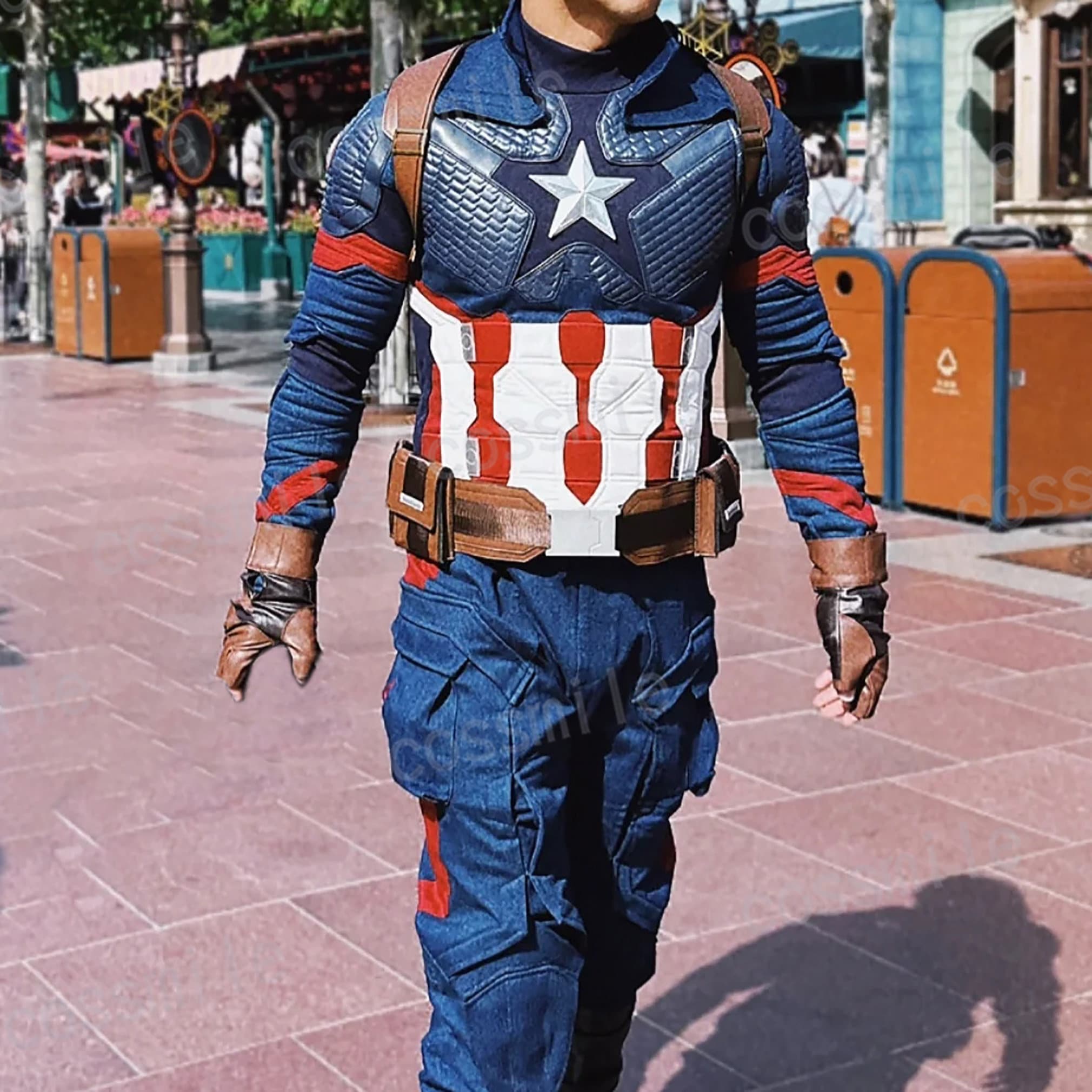 Captain America Cosplay Costume Avengers Endgame Cosplay Suit Sales ...