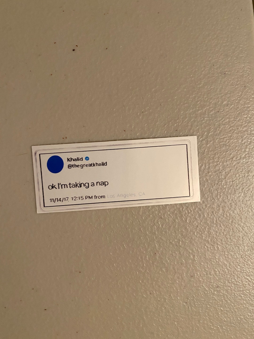 Khalid Tweet From 11/14/2017 - Etsy