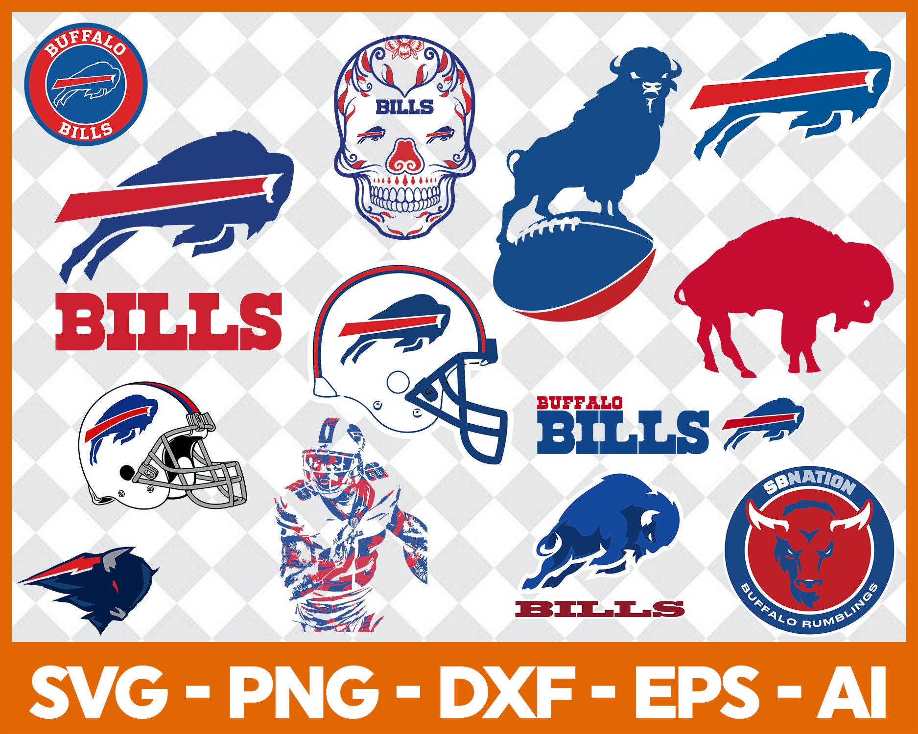 Buffalo Bills NFL Svg Dxf Eps Pdf Png Cricut Cutting file | Etsy