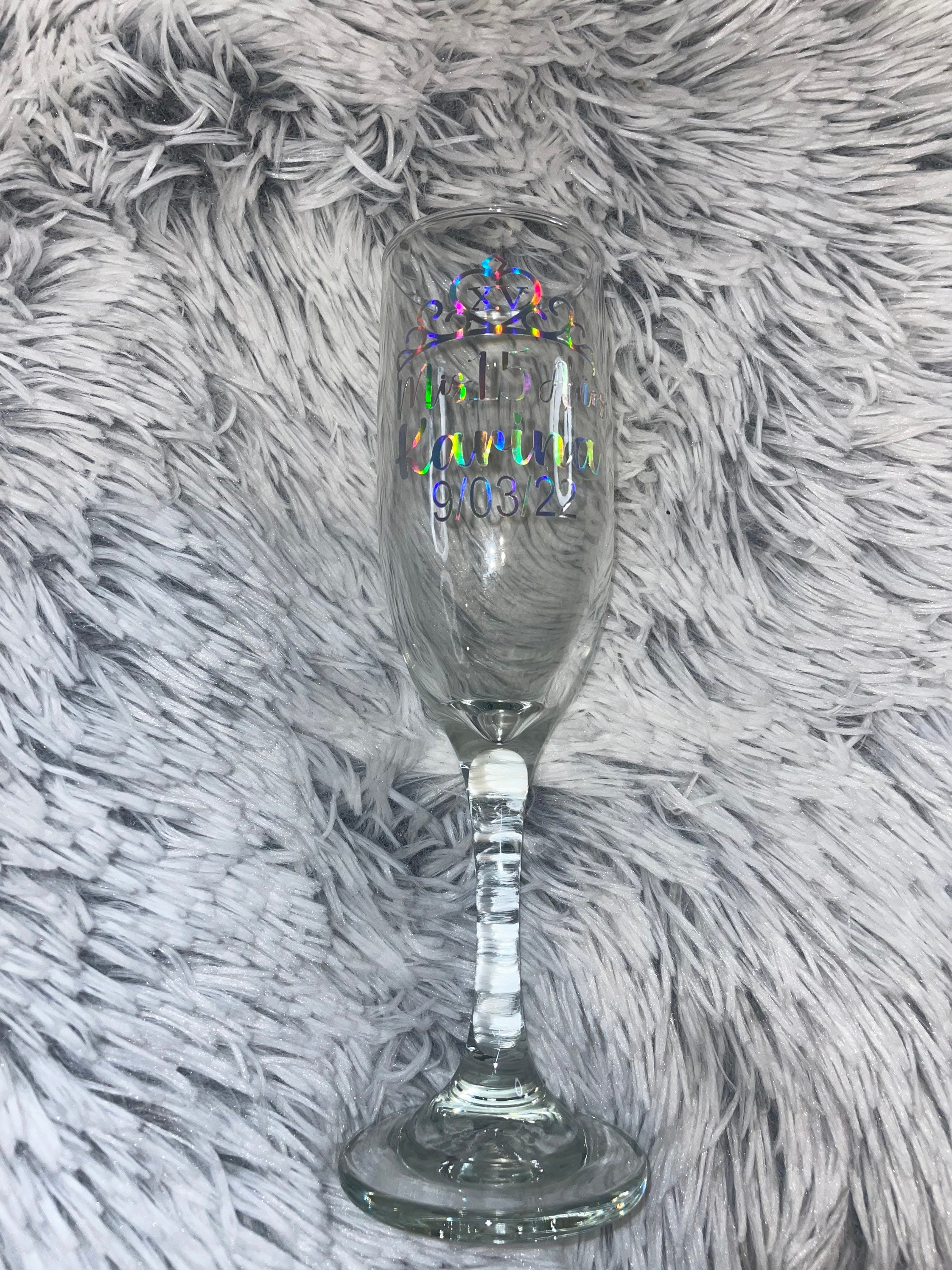Mis Quince Años Champagne Toasting Glass Flutes Quinceañera - Etsy UK