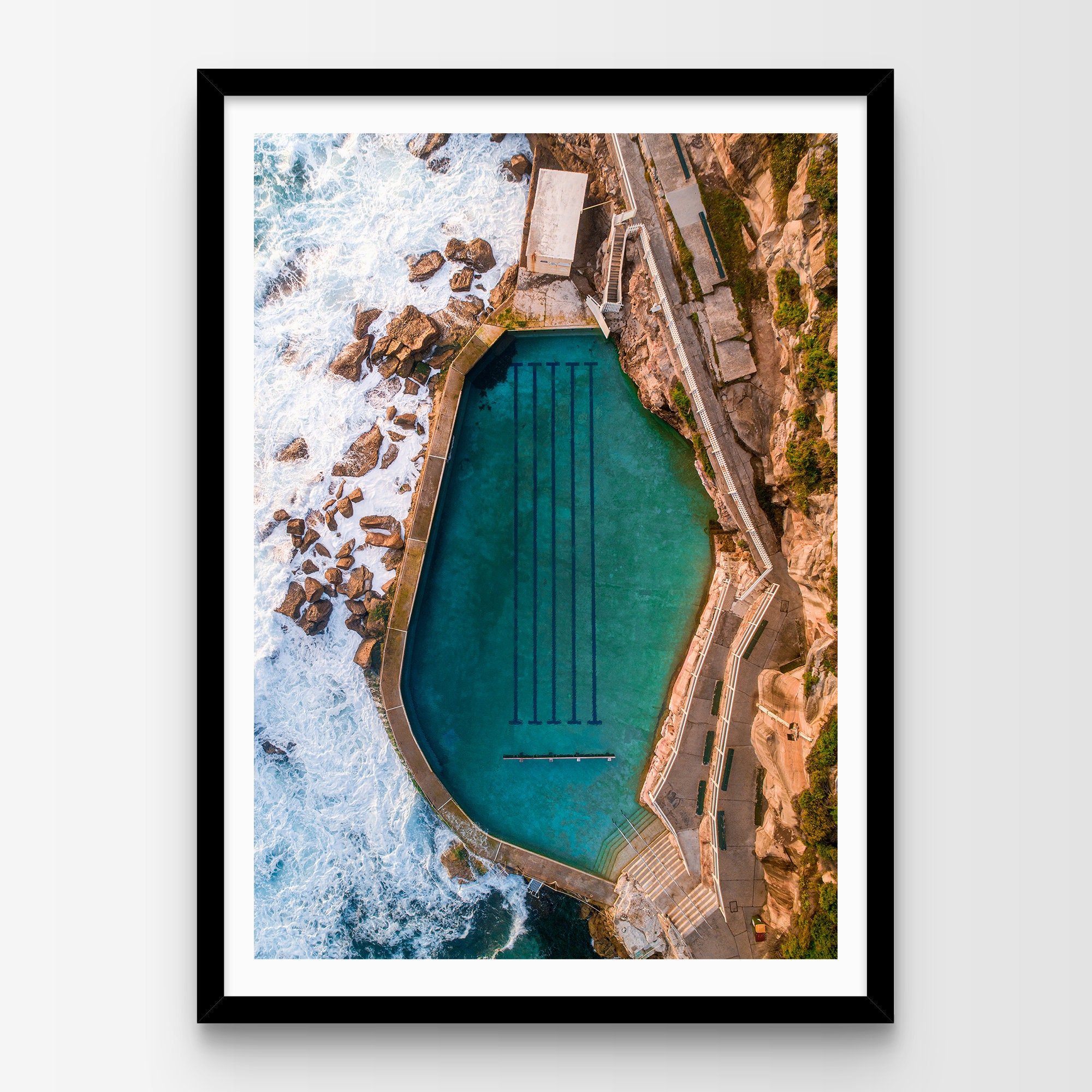Bronte Beach Print, Bronte Rockpool Wall Art, Home Decor, Ocean Photo ...