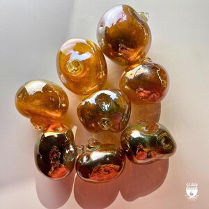 Blown Glass Golden Russet Potato Ornaments - Etsy