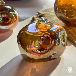 Blown Glass Golden Russet Potato Ornaments - Etsy