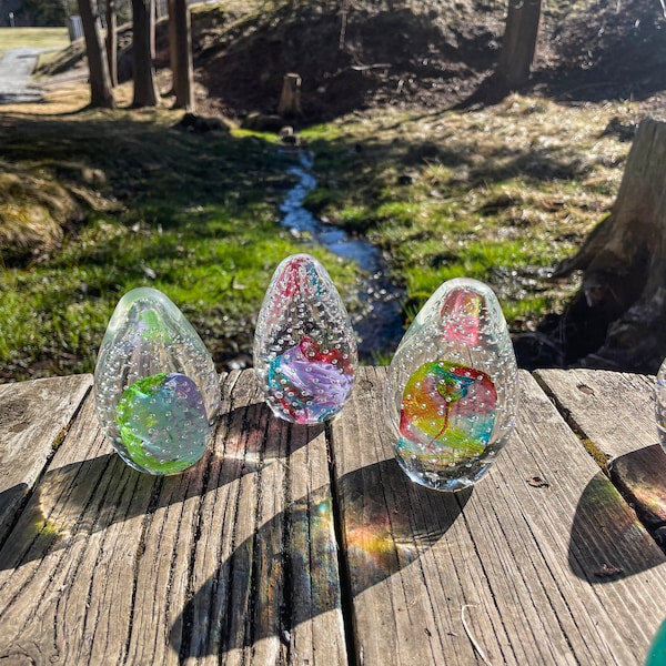 Glass Easter Eggs - Etsy