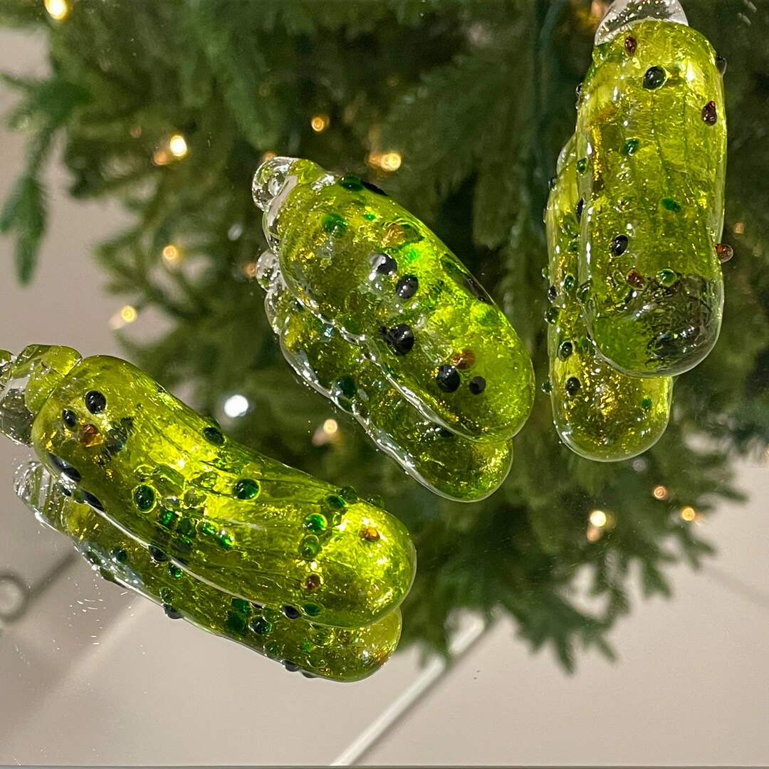 Glass Pickle Tree Ornament - Etsy
