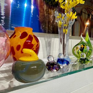 Handcrafted Canadian Blown Glass Crystal Curling Rock Decoration - Etsy