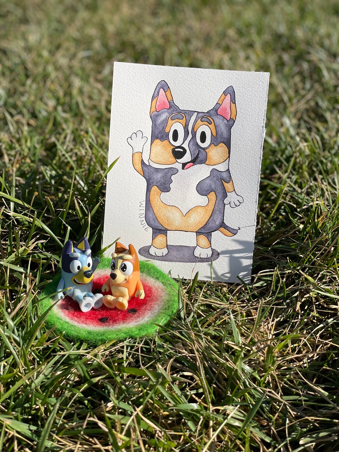 Custom Bluey Pet Portrait - Etsy
