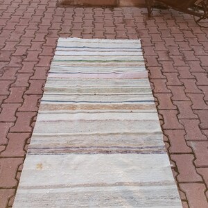 Turkish Runner Pastel Kilim Rug 6.6x3.1 Ft. Distressed - Etsy