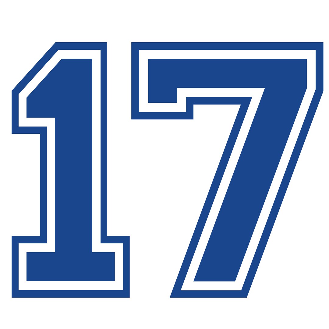 Number 17 With Greek Letters (blue/white) for 1920 Sorority - Etsy