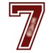 Number 7 With Greek Letters (fraternity/crimson/1911) - Etsy