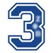 Number 3 With Greek Letters (blue/white) - Etsy