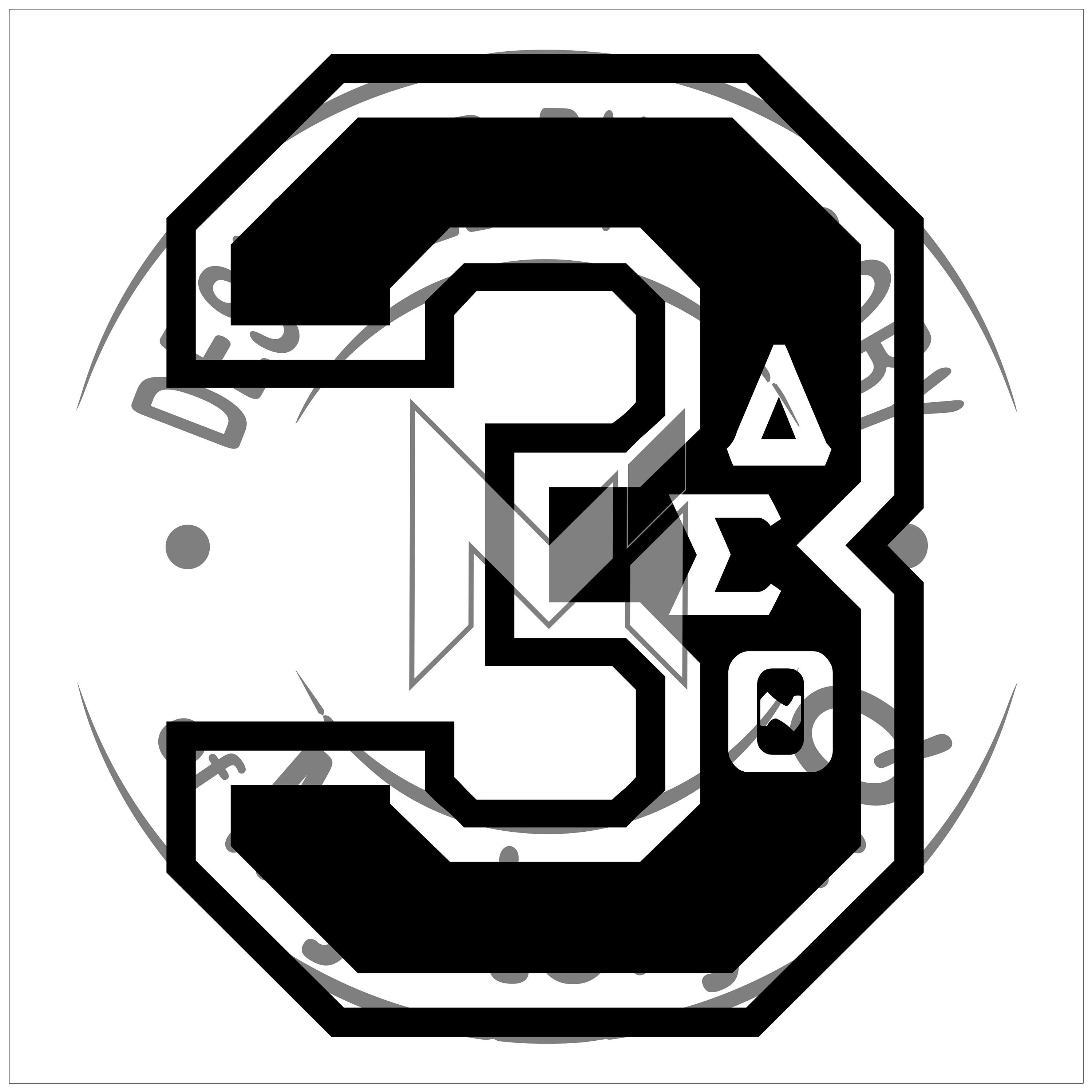 Number 3 With Greek Letters (crimson/red/delta) - Etsy