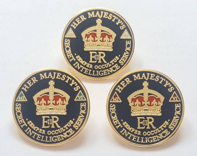 British MI6 PIN Set Secret Intelligence Service Agent SIS James Bond ...