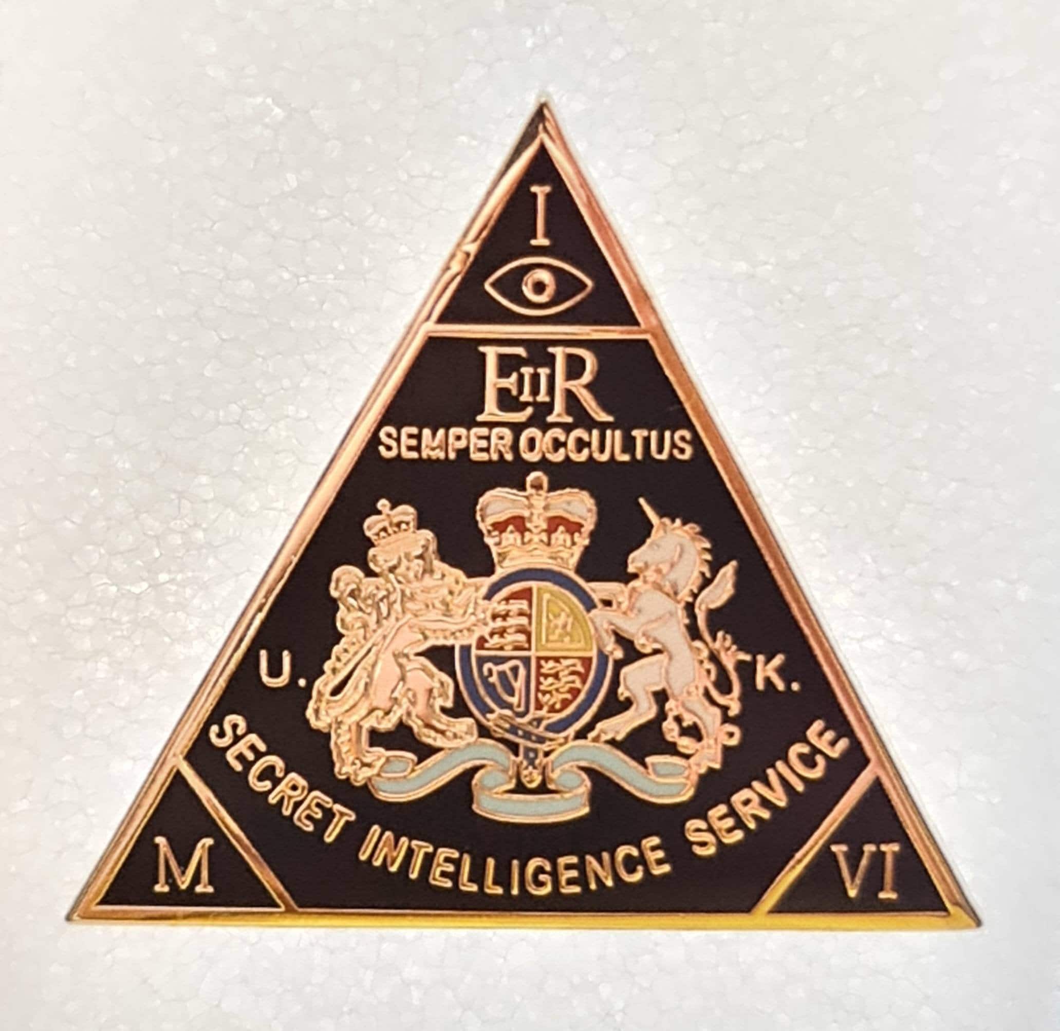 British MI6 UK Secret Intelligence Service UK SIS 24 Karat - Etsy