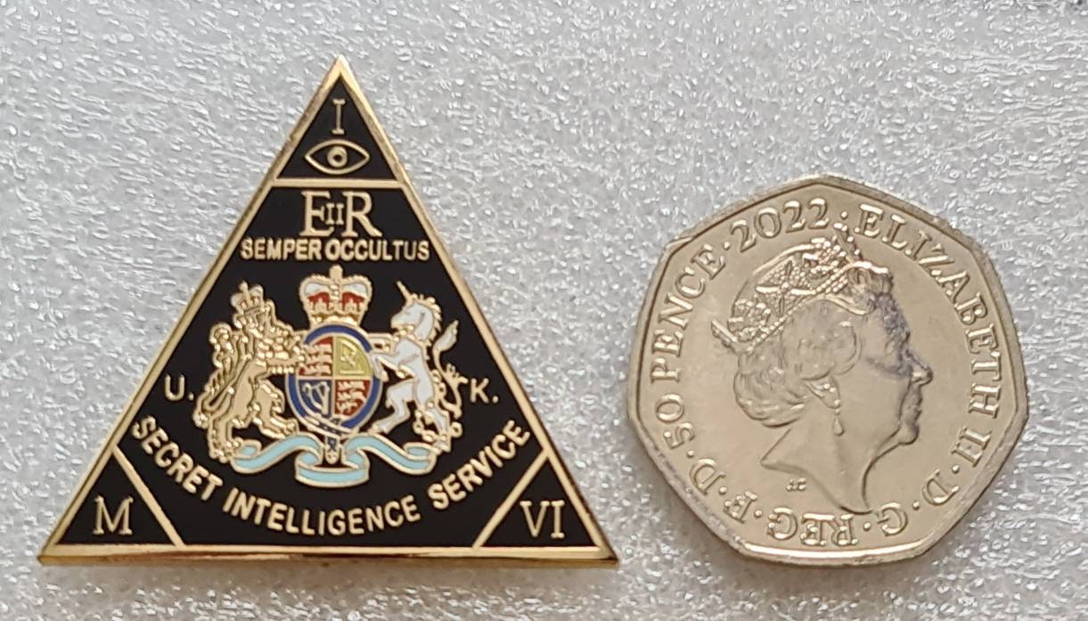 Britse MI6 UK Secret Intelligence Service UK SIS 24 Karat - Etsy Nederland