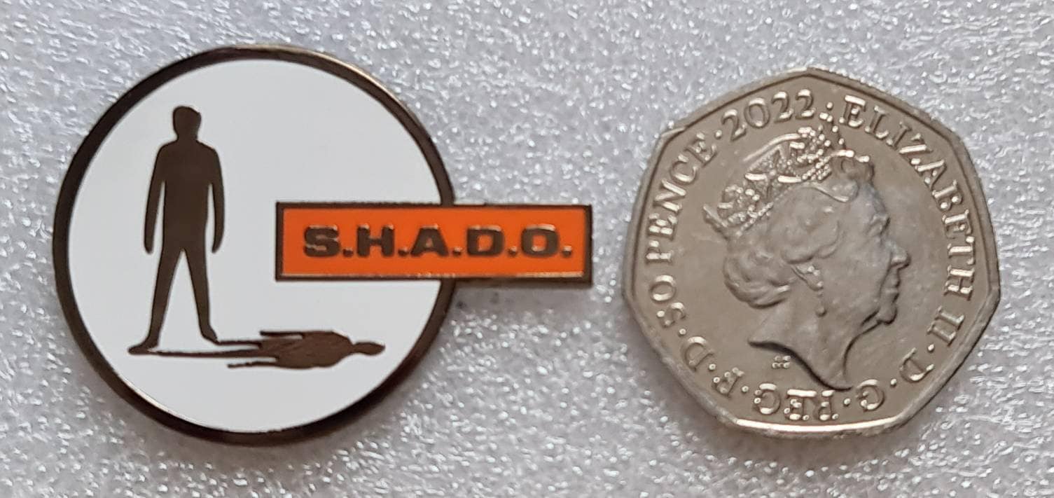 UFO SHADO Pin Gerry Anderson TV Series Logo Lapel Pin Tie Tac Ufo S.h.a ...