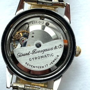 Vintage Gerard Perregaux Gyromatic Gold Capped 33.2 Mm Automatic Watch ...