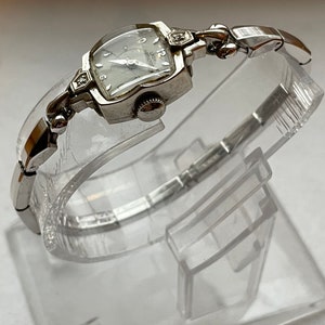 Nice Vintage 14k White Gold Lady Hamilton Wrist Watch - Etsy