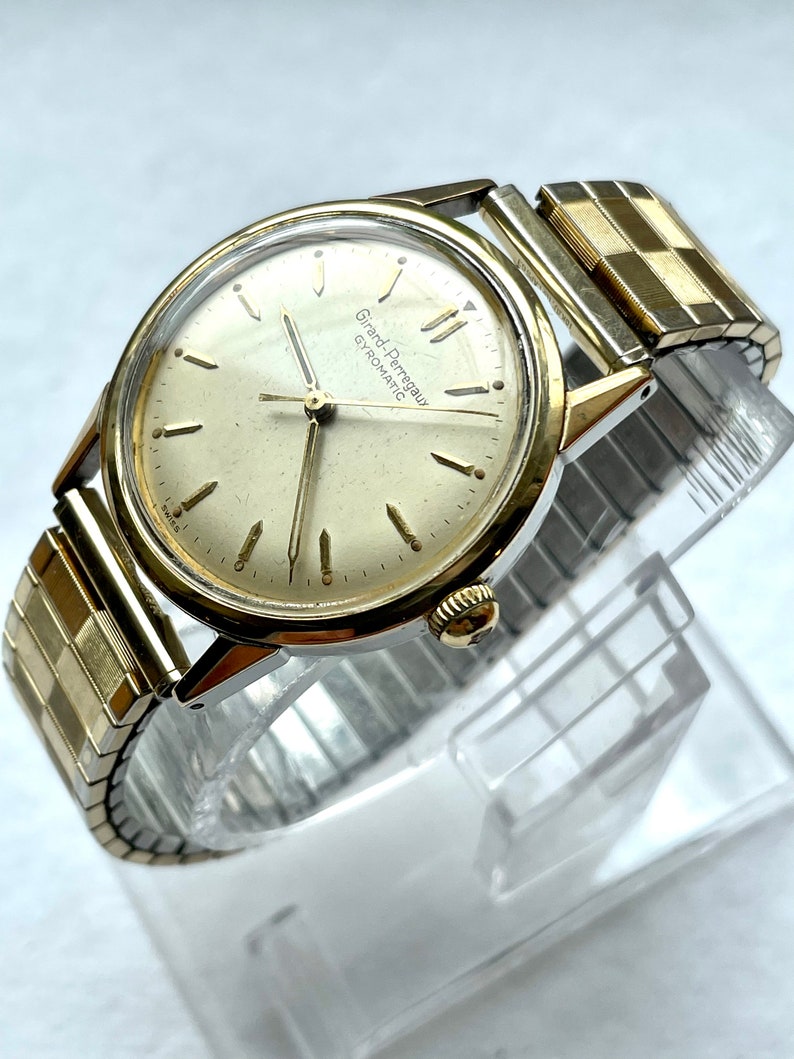 Vintage Gerard Perregaux Gyromatic Gold Capped 33.2 Mm Automatic Watch ...