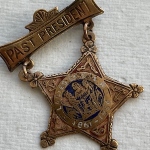 Vintage Ladies Grand Army of the Republic Tested 10k Gold Pat ...