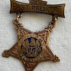 Vintage Ladies Grand Army of the Republic Tested 10k Gold Pat ...