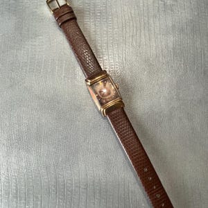 Vintage 1945 Square Bulova 14k Rose Gold Filled Wristwatch. the Dial ...