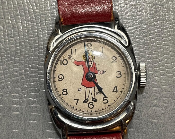 Vintage NOS Little Orphan Annie With Harold Gray Dial.girls Wristwatch ...