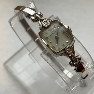 Nice Vintage 14k White Gold Lady Hamilton Wrist Watch - Etsy