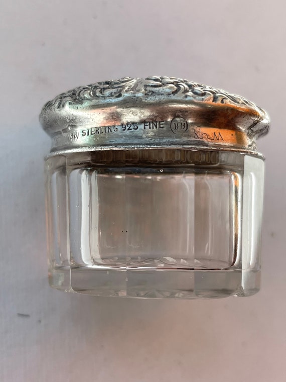 Antique Hallmarked Sterling 925 Fine Trinket Box - Gem
