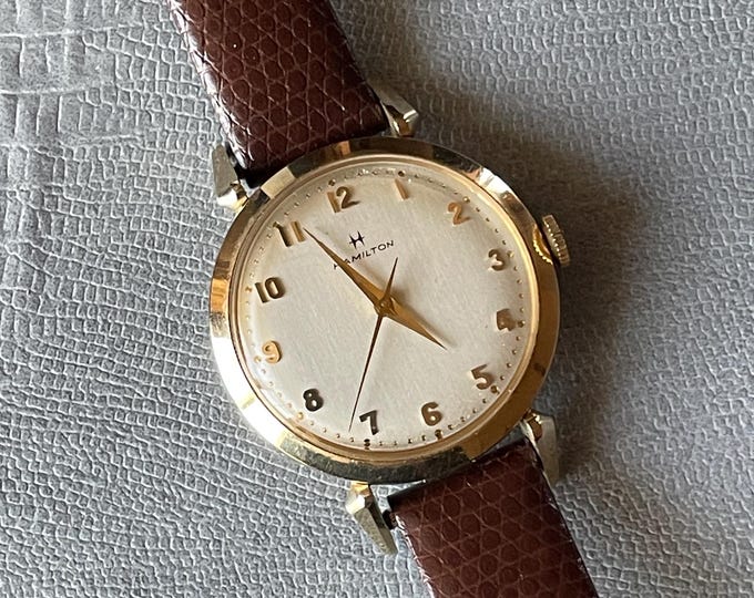 Vintage 60’s Hamilton Calatrava Style Bubble Back Men’s Executive 10k ...