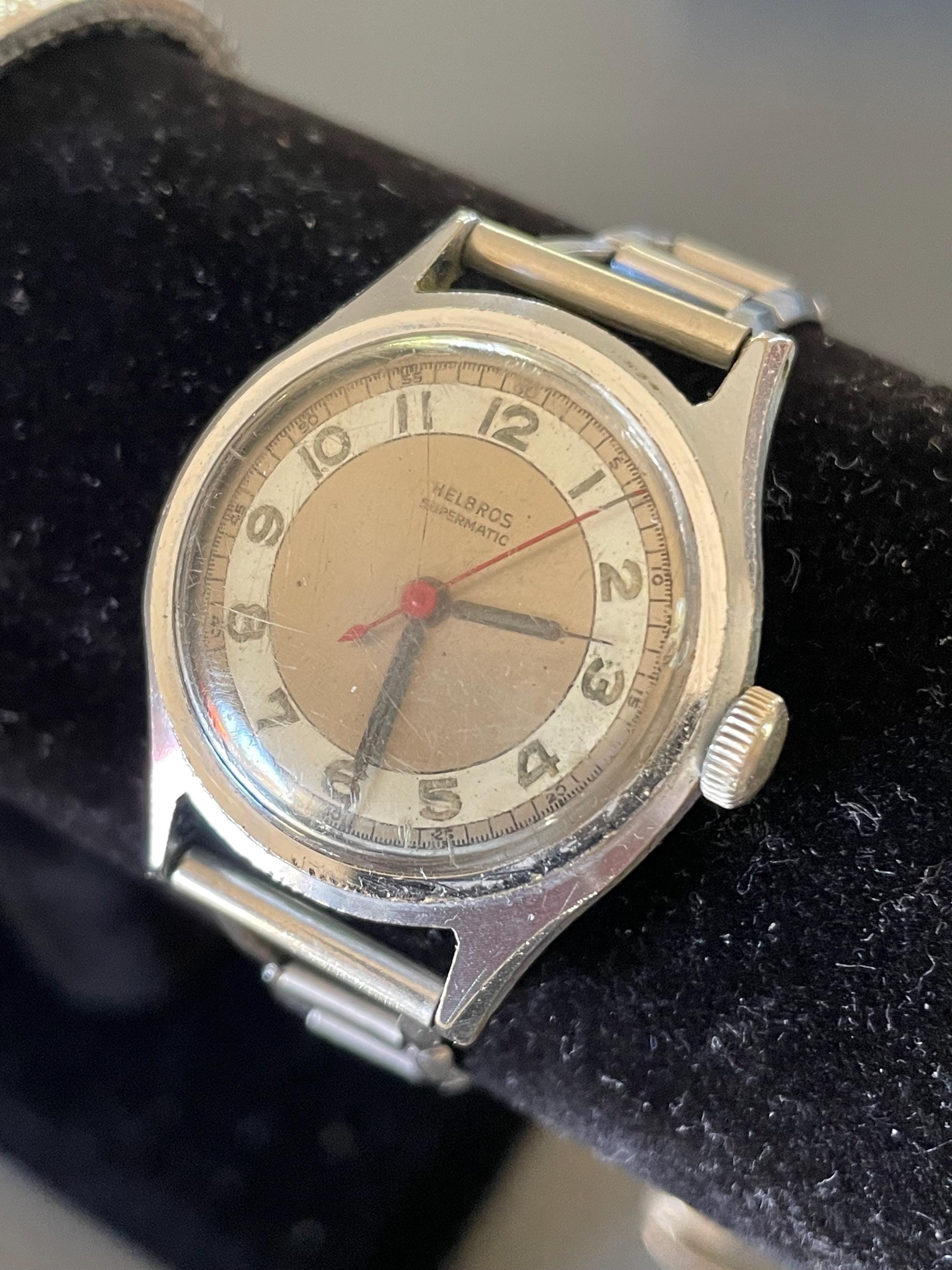 Vintage Helbros Supermatic ( Automatic) Watch Made Between 1960/69.two ...