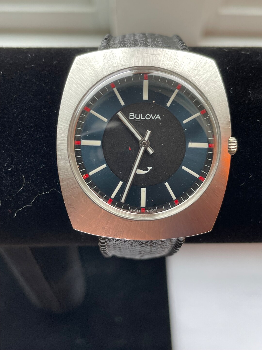 1971 ( N1) Men’s Bulova Blue and Black Dial Sea King Manual Wind ...