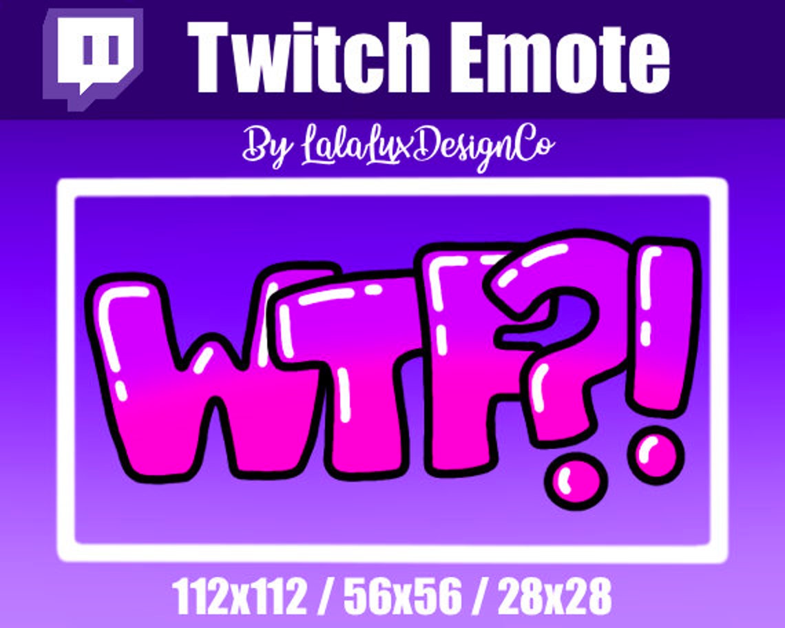 Twitch Emote - WTF ?! - Etsy