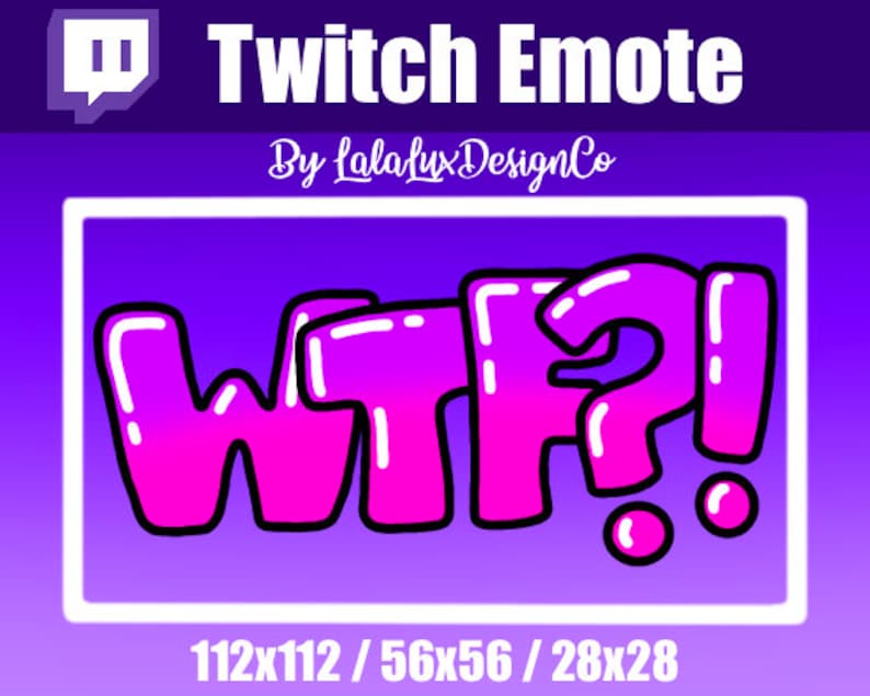 Twitch Emote - WTF ?! - Etsy