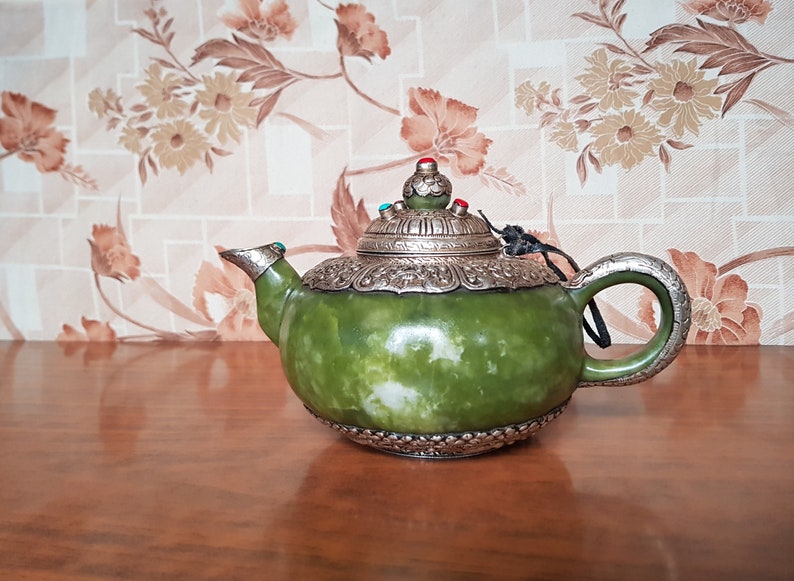 Old Jade Stone-18th Century-high Quality Jade Teapot, CEREMONIAL TEAPOT ...