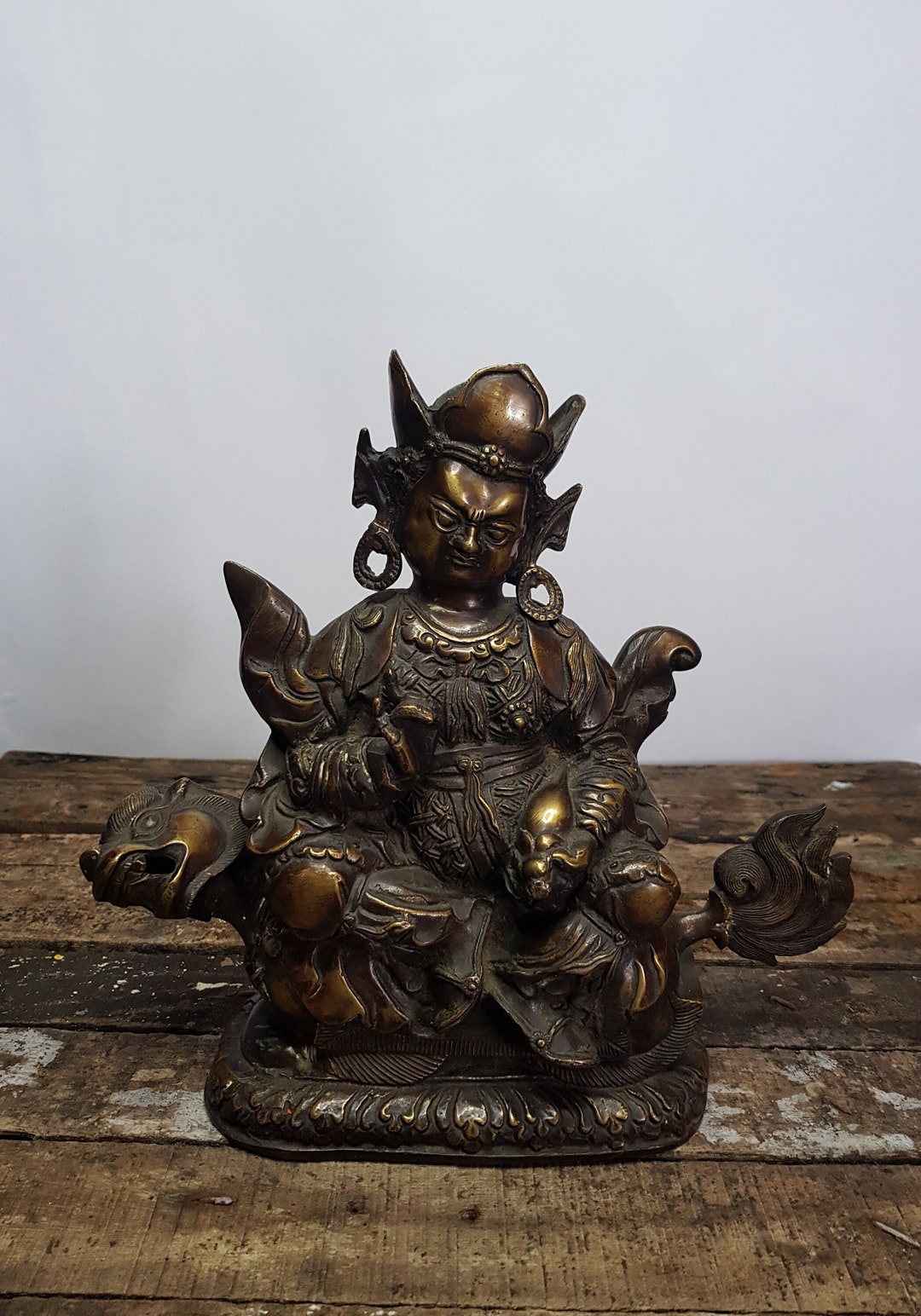 Antique Zambala Statue: God of Wealth, Made in Nepal - Etsy