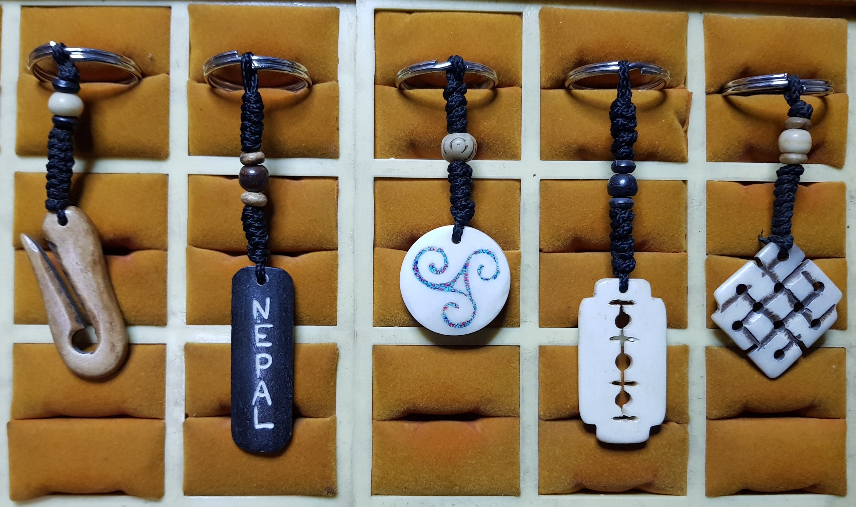 20 Different Design Yak Bone Keyring Himalayan Traditional - Etsy