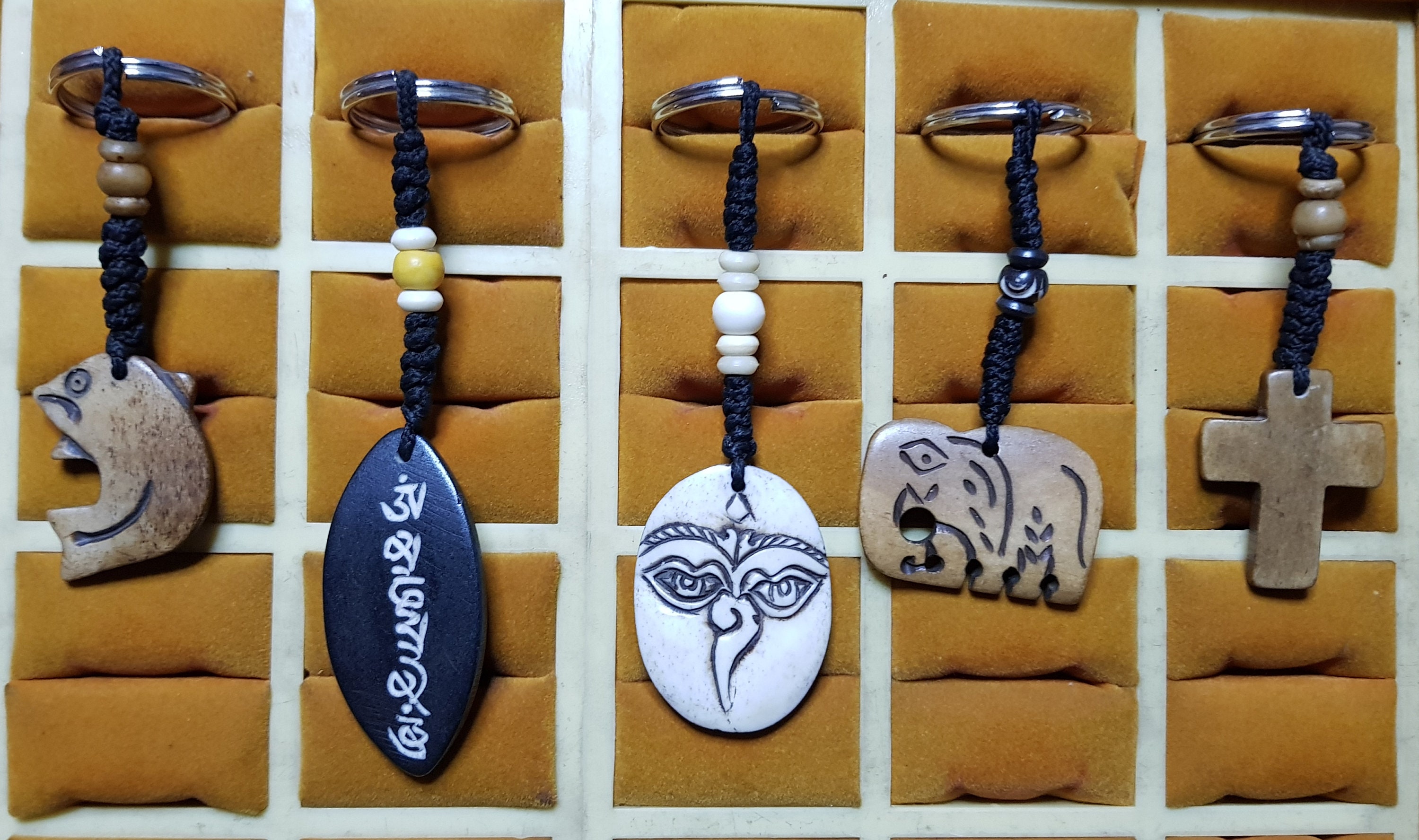 20 Different Design Yak Bone Keyring Himalayan Traditional - Etsy