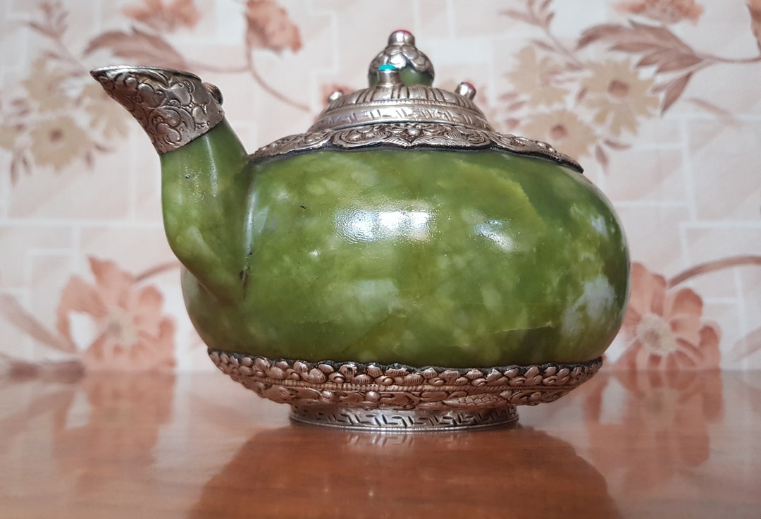 Old Jade Stone-18th Century-high Quality Jade Teapot, CEREMONIAL TEAPOT ...
