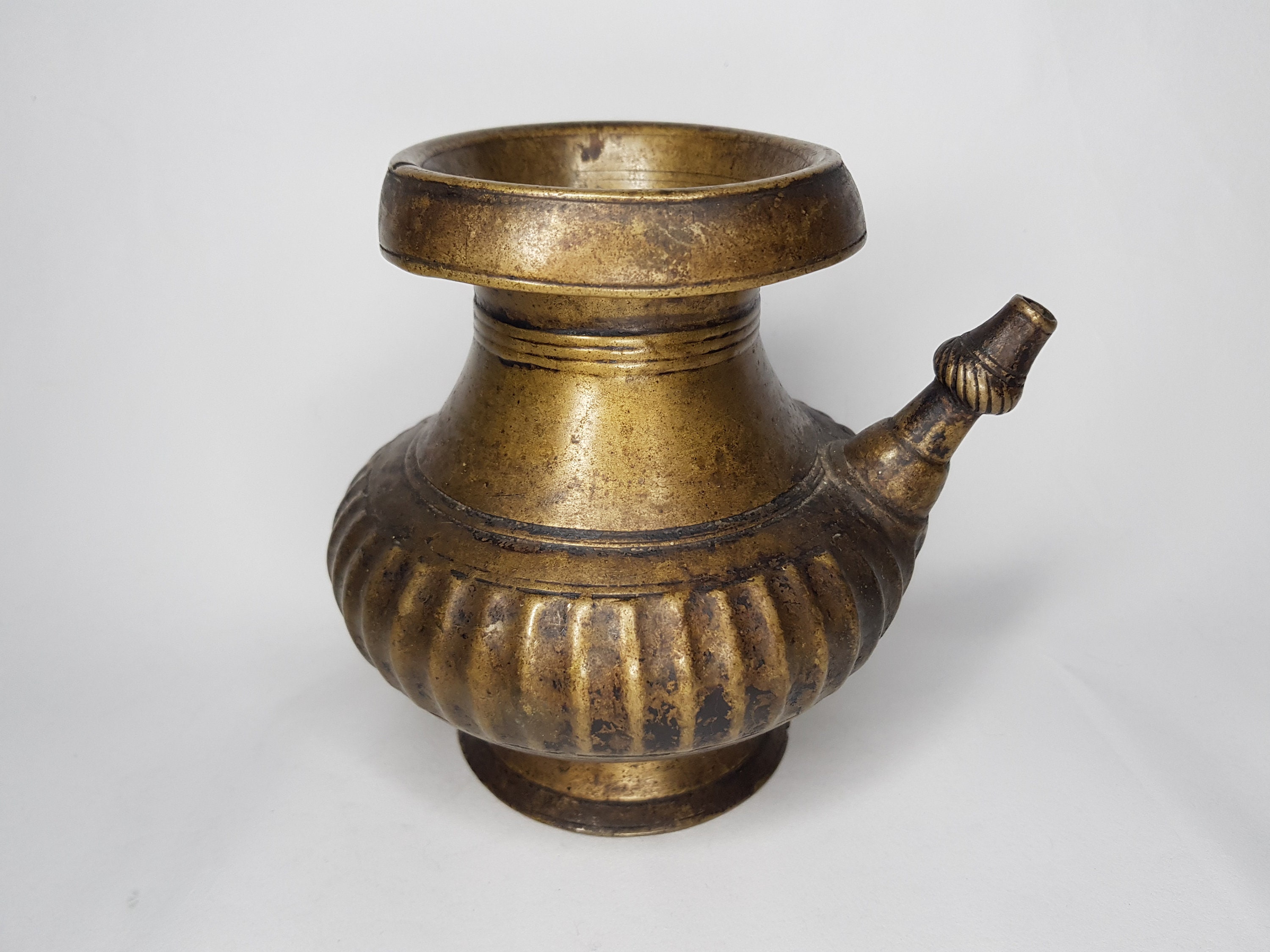 Antique Bronze Nepalese Karuwa Water Pot: Vintage Vessel - Etsy